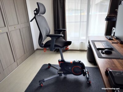 FlexiSpot フィットネスチェア V6 レビュー | デスクチェアと一体化したエアロバイクが超快適！ | Tezlog