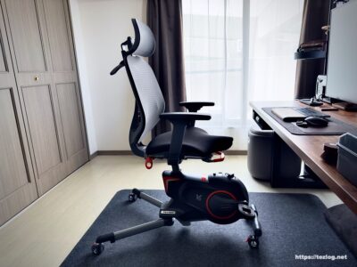 FlexiSpot フィットネスチェア V6 レビュー | デスクチェアと一体化したエアロバイクが超快適！ | Tezlog