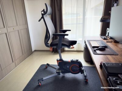FlexiSpot フィットネスチェア V6 レビュー | デスクチェアと一体化したエアロバイクが超快適！ | Tezlog